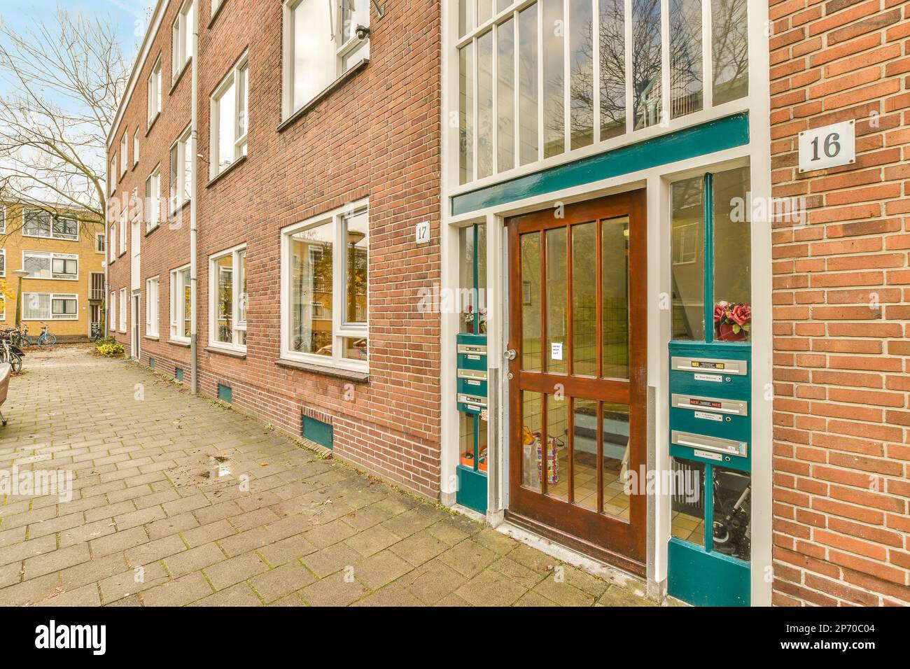 Amsterdam, Netherlands - 10 April, 2021: a brick building that has been ...