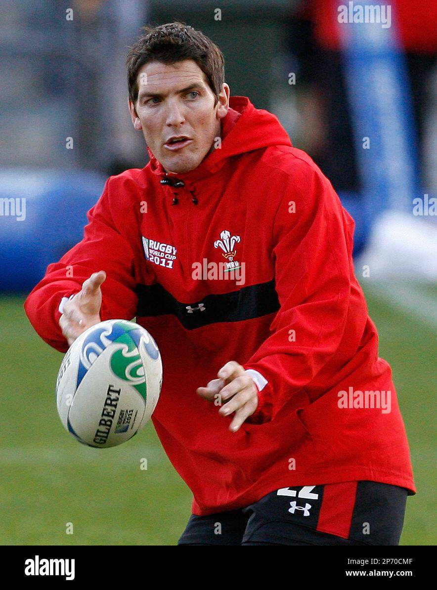 James Hook of Wales...2011 Rugby World Cup Training session..2011 Rugby ...