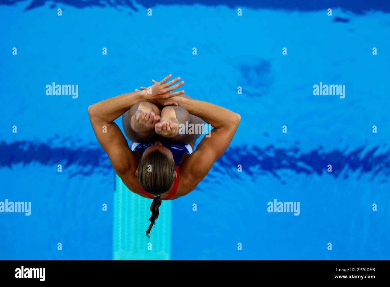 USA Olympic Diver Brittany Viola poses for a photoshoot at the UM ...