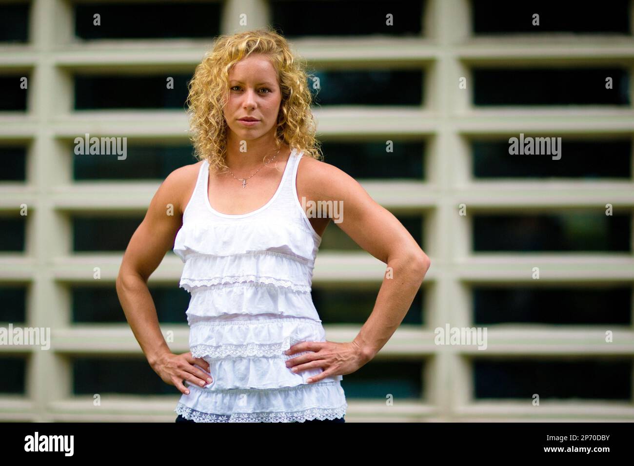 USA Olympic Diver Brittany Viola poses for a photoshoot at the UM ...