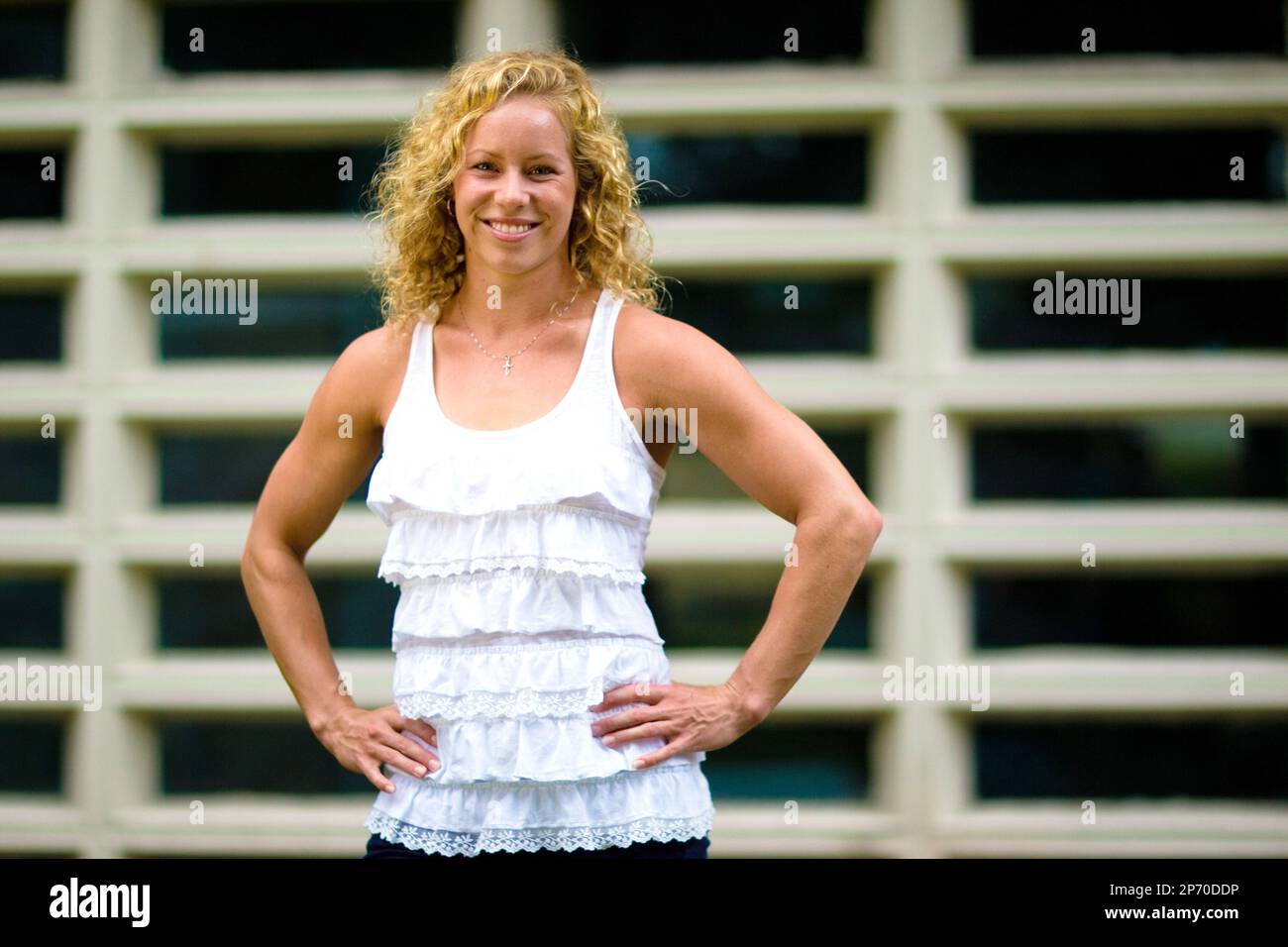 USA Olympic Diver Brittany Viola poses for a photoshoot at the UM ...