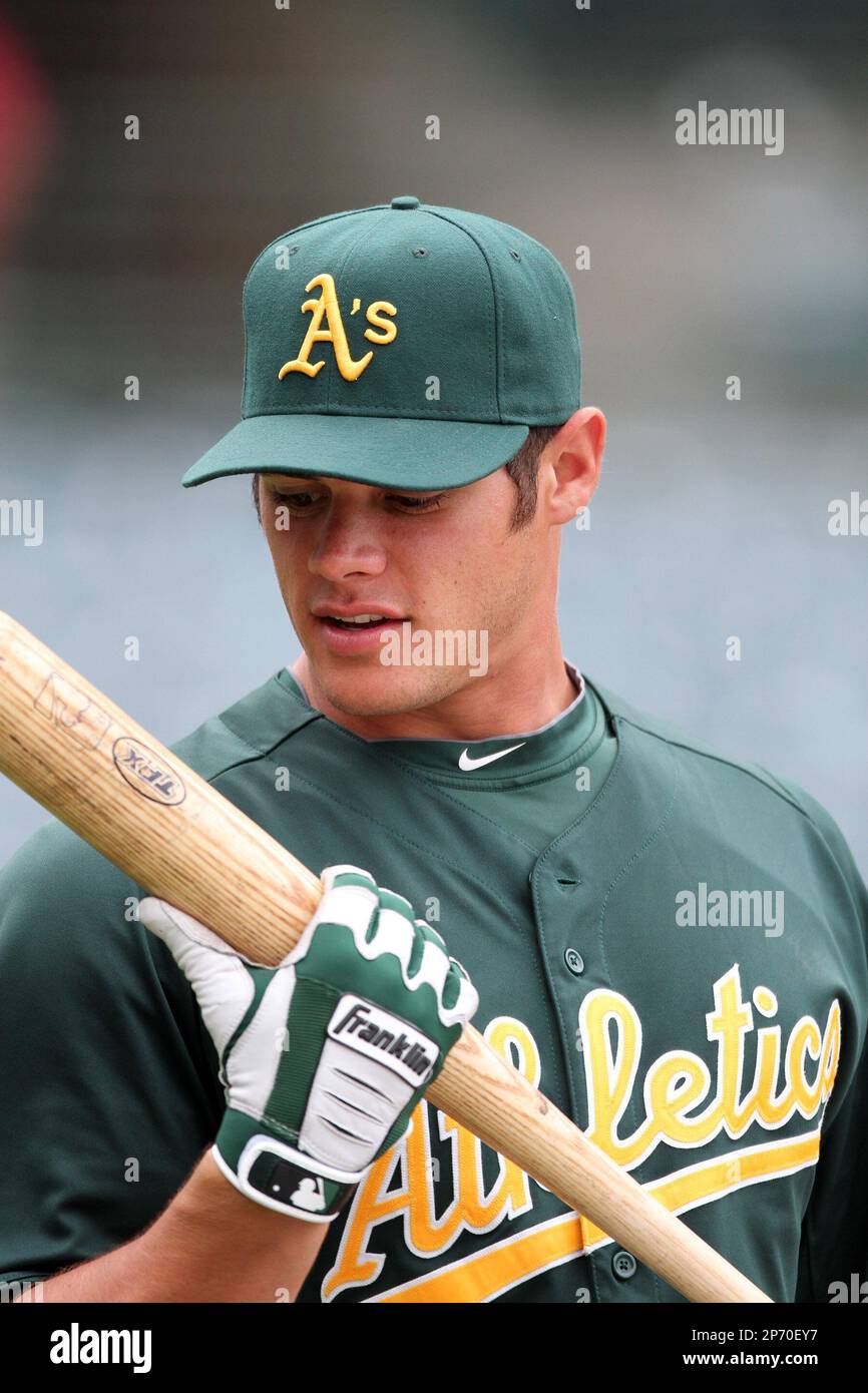 Oakland Athletics catcher Anthony Recker #26 before a game against the ...