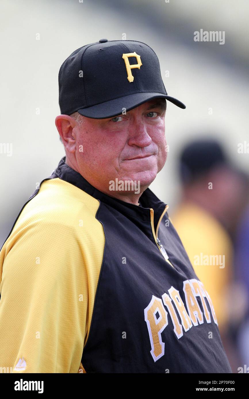 Pittsburgh Pirates manager Clint Hurdle #13 before a game against the ...