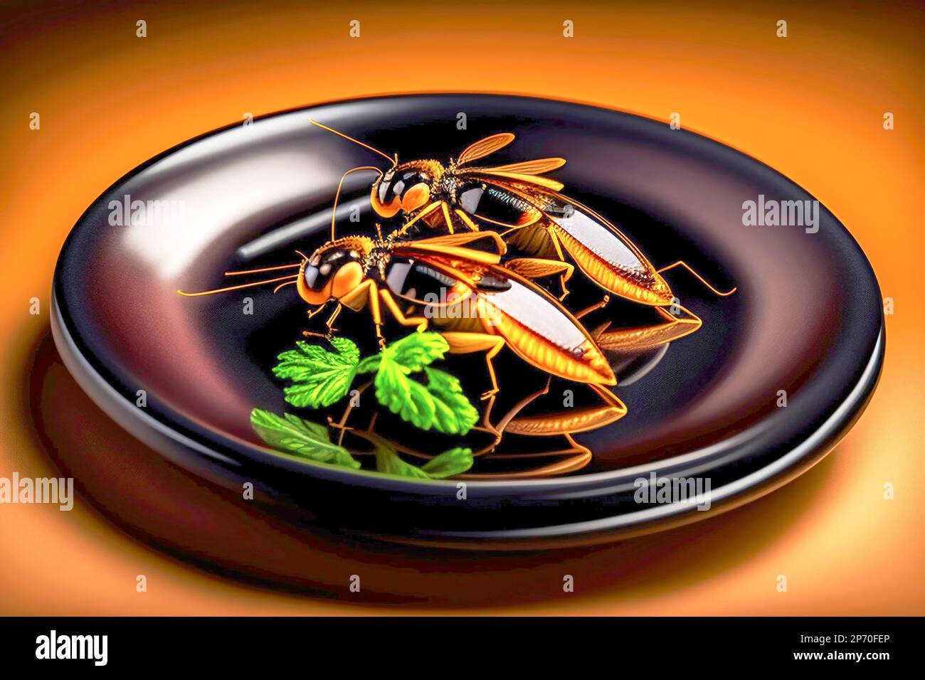 Insects on plate hi-res stock photography and images - Alamy