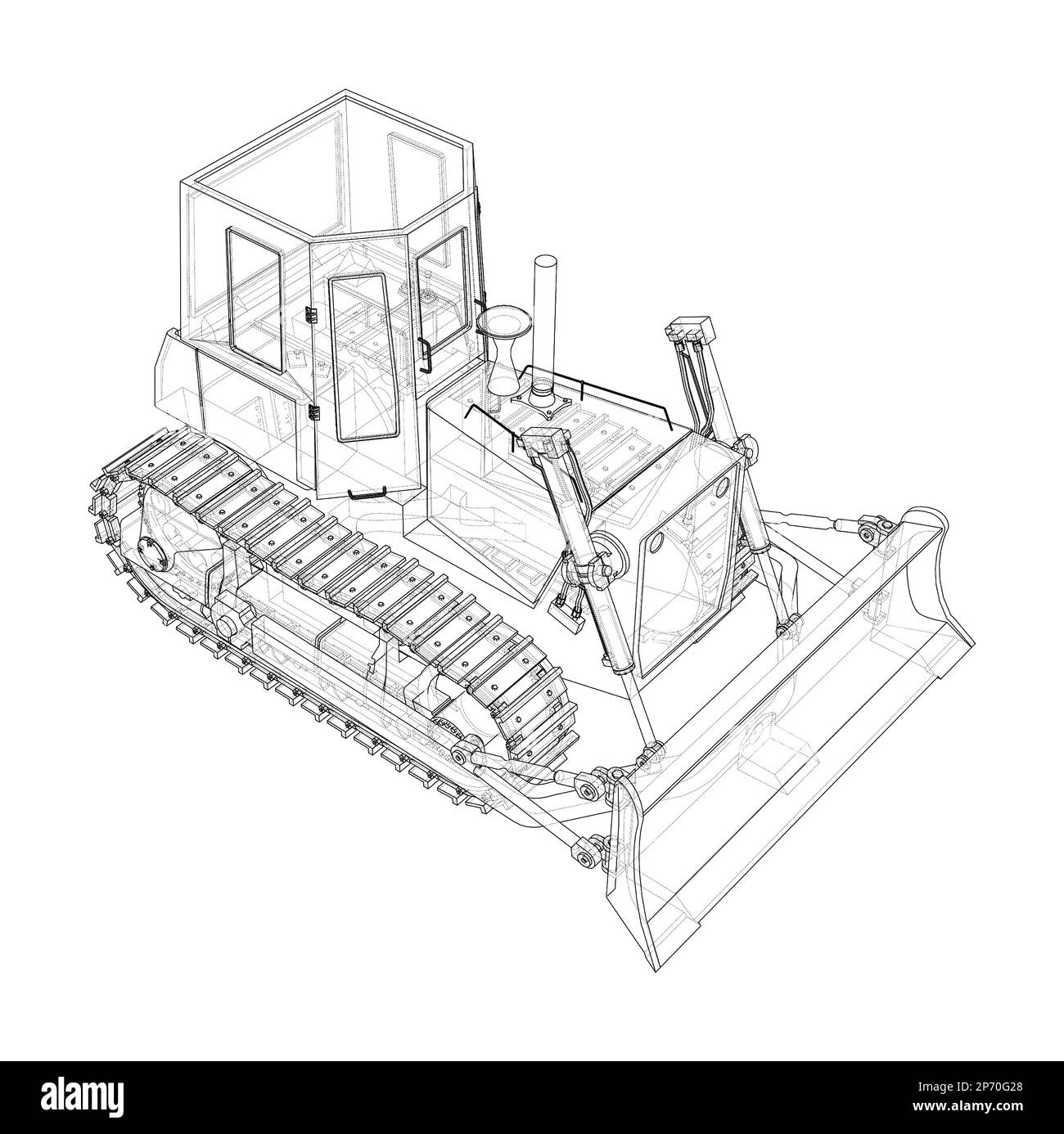 Earth mover, bulldozer Stock Photo - Alamy
