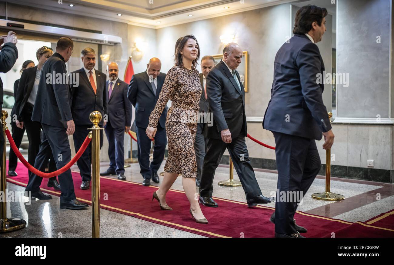 Bagdad, Iraq. 07th Mar, 2023. Annalena Baerbock (Bündnis90/Die Grünen ...