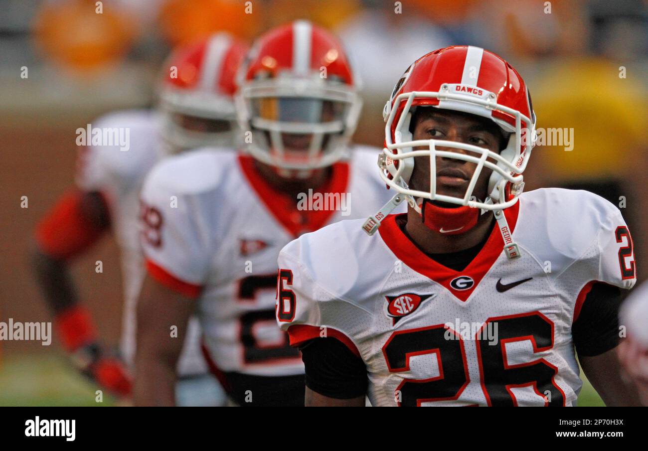 October 8, 2011: Malcolm Mitchell #26 seen pre-game during an NCAA ...