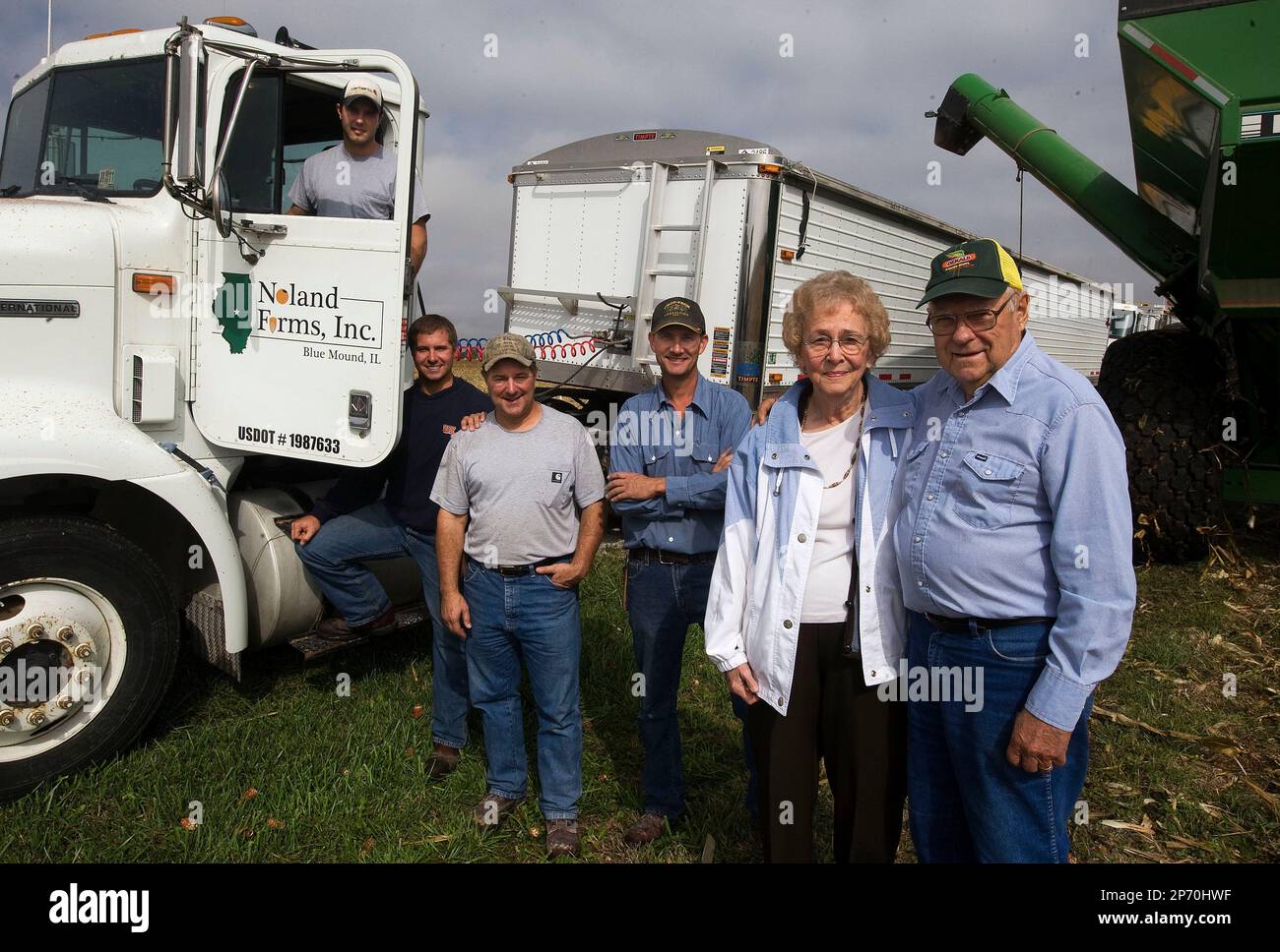 In a Sept. 20, 2011 photo, three generations of Noland family farmers ...