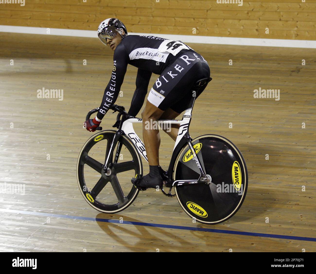 Giddeon Massie, of Cypress, Ca, races in the mens Sprint semi-finals at ...