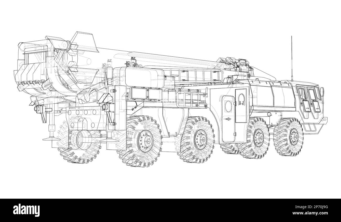 Army Rocket artillery system. Military concept Stock Photo - Alamy