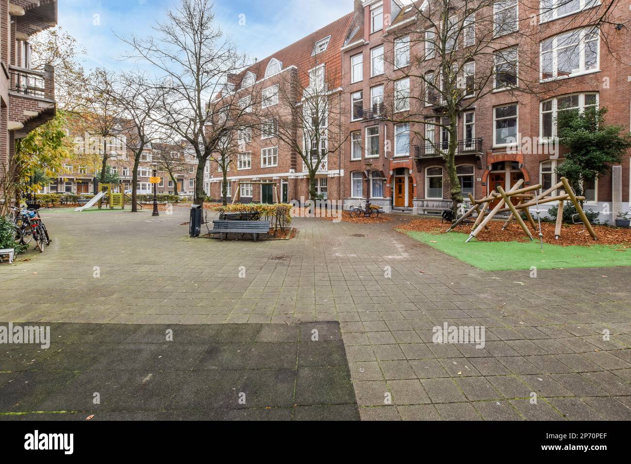Amsterdam, Netherlands - 10 April, 2021: a park in the middle of an ...