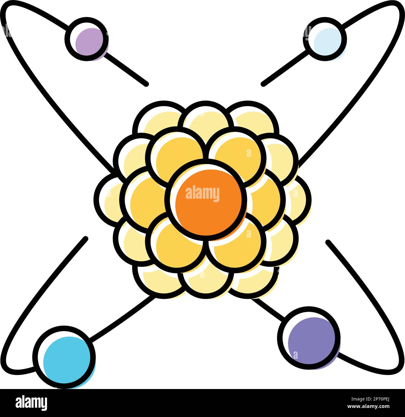 cell molecular structure color icon vector illustration Stock Vector ...