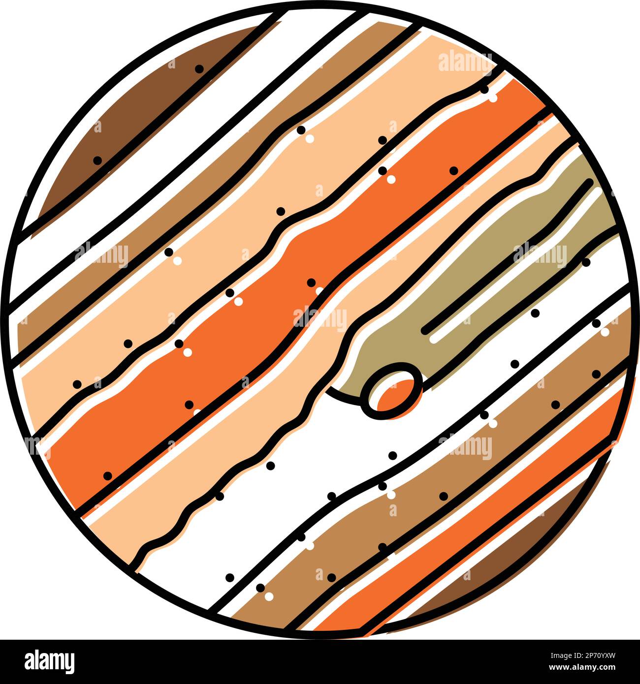 jupiter planet color icon vector illustration Stock Vector Image & Art ...