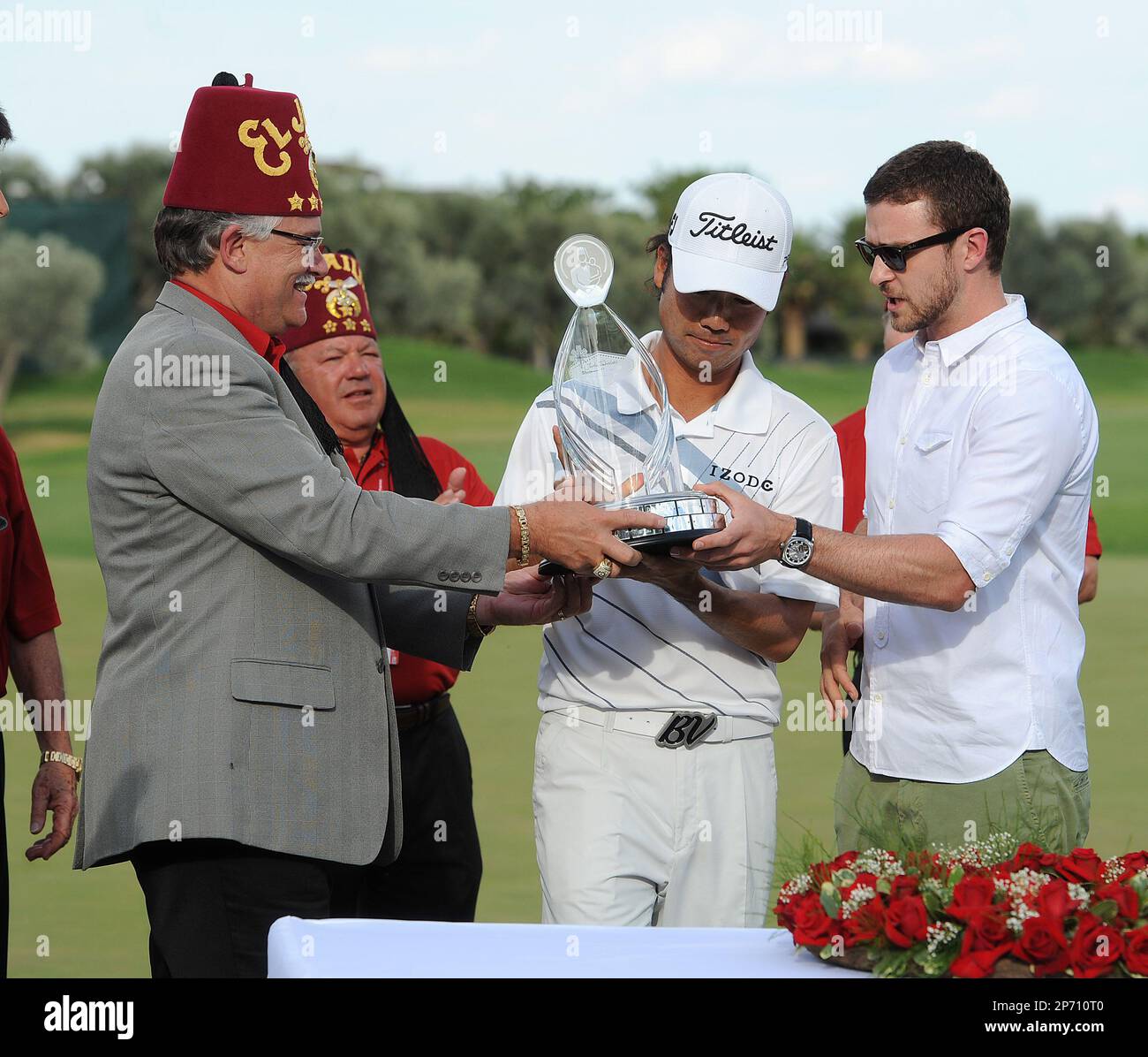 LAS VEGAS, NV - OCTOBER 2: (L-R) Michael Severe, Imperial Potentate of ...