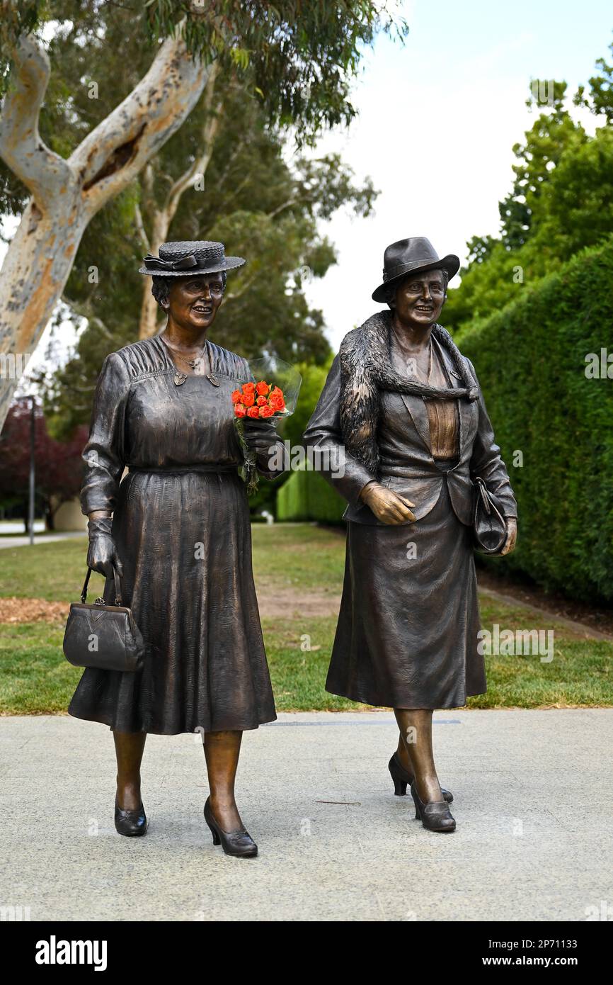 The statues of Australia's first women federal parliamentarians Dame ...