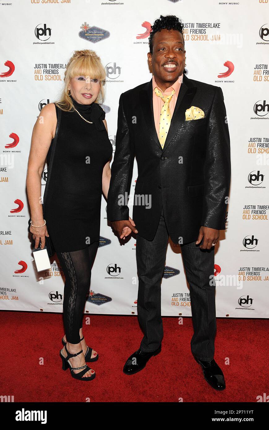 LAS VEGAS, NEVADA - OCTOBER 1: Musician Charlie Wilson and wife Mahin ...