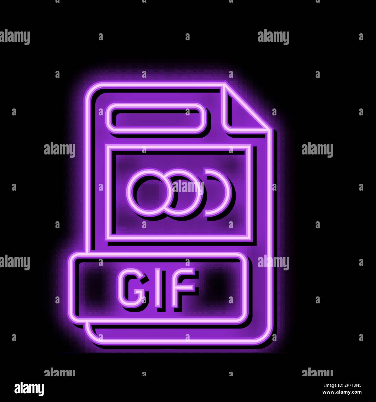 gif file format document neon glow icon illustration Stock Vector Image ... gif file format document neon glow icon illustration Stock Vector Image ...