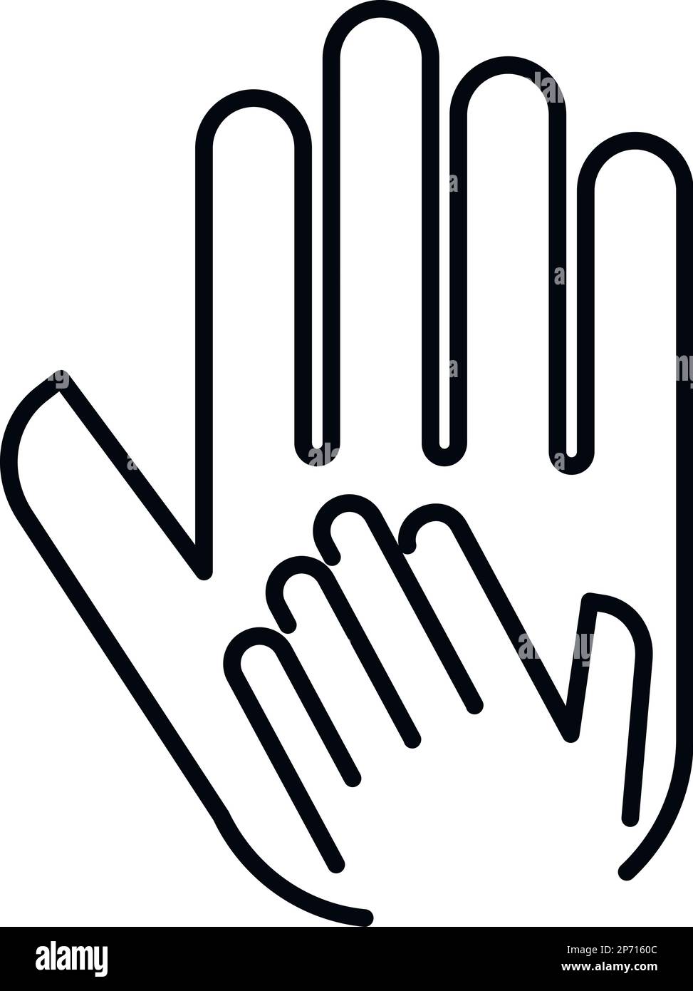 Trust work icon outline vector. Social business. Core vision Stock ...