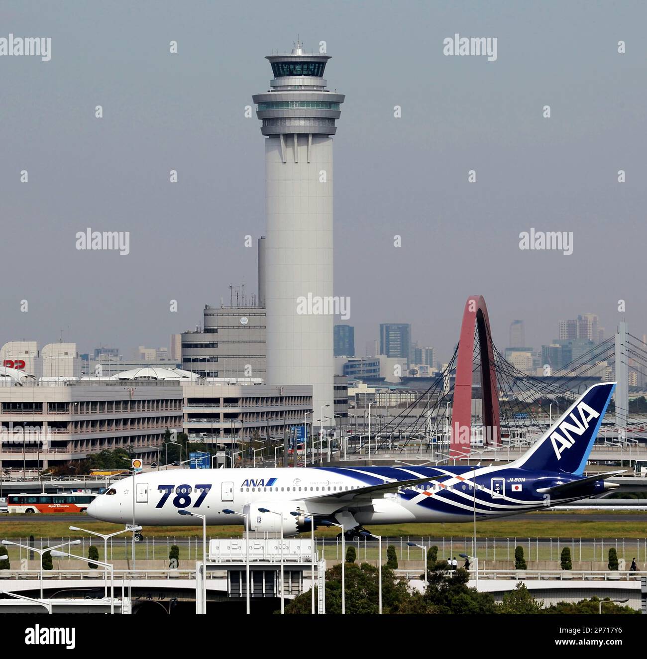 The first Boeing 787 Dreamliner airplane of All Nippon Airways(ANA ...