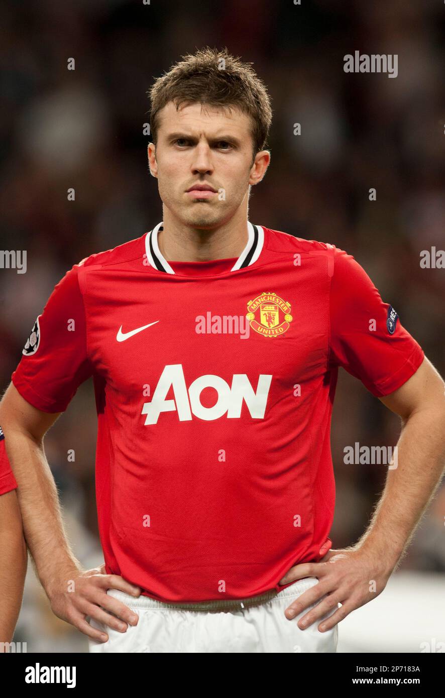 Michael Carrick of Manchester United..UEFA Champions League Group C ...