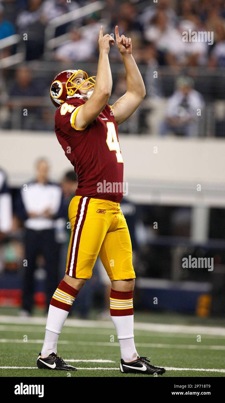 Washington Redskins kicker Graham Gano (4) celebrates his field goal ...