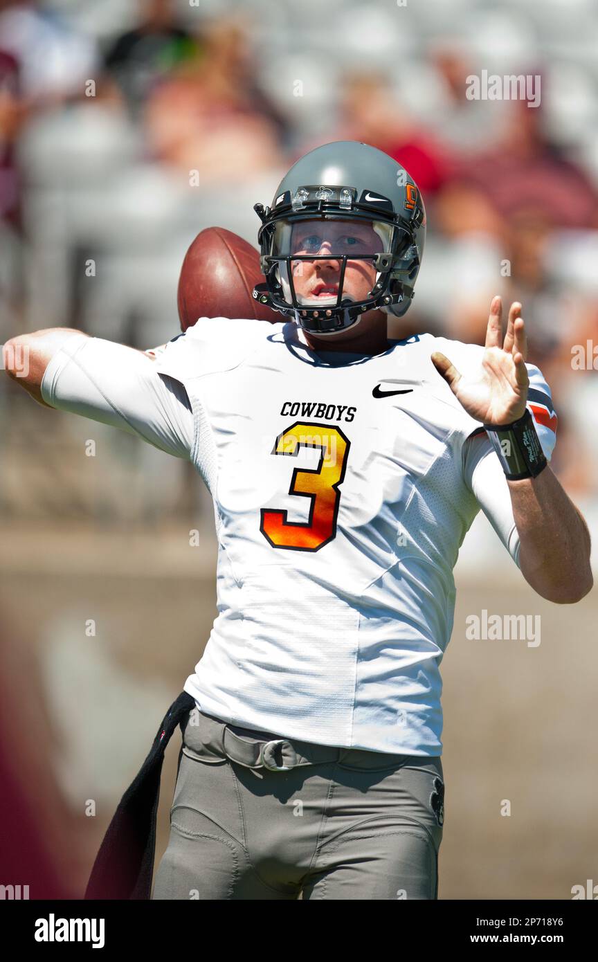 Sept 24, 2011 .Oklahoma State Cowboys quarterback Brandon Weeden (3 ...