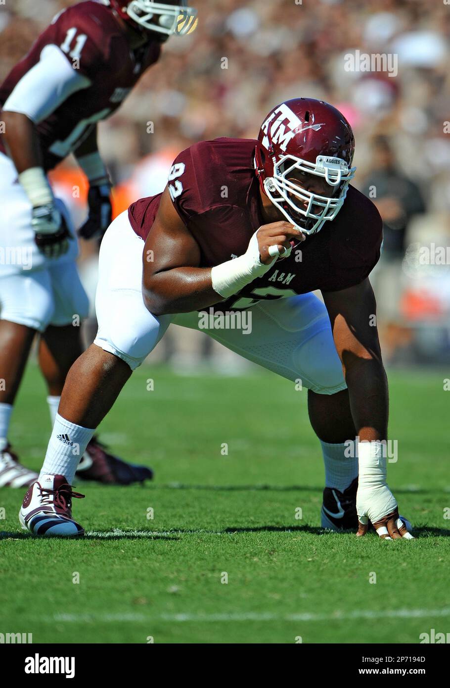 September 24, 2011: Texas A&M Aggies defensive lineman Jonathan Mathis ...