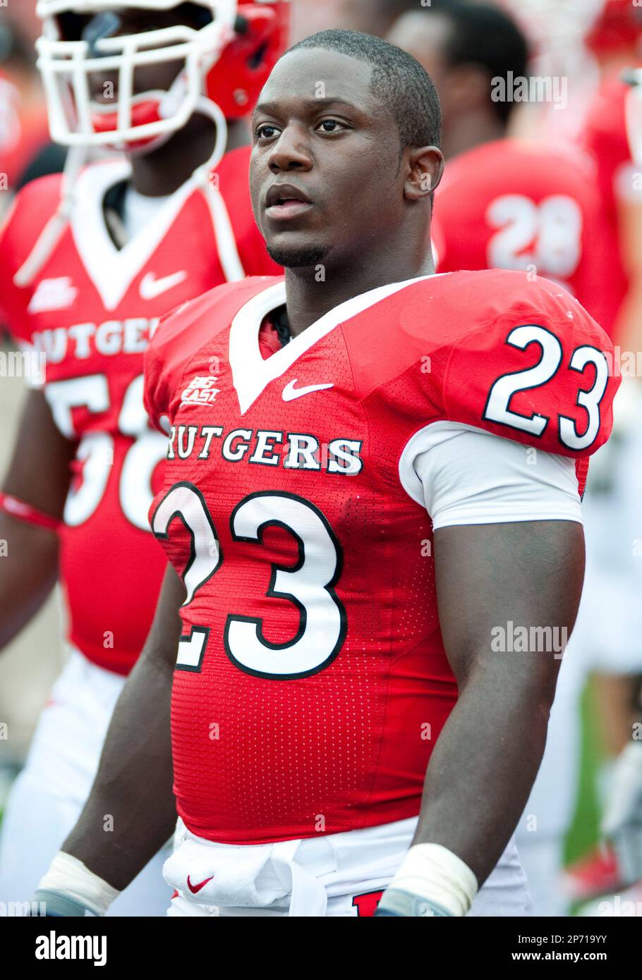 September 24 2011: Rutgers' rb Jawan Jamison (23) on the sidelines ...