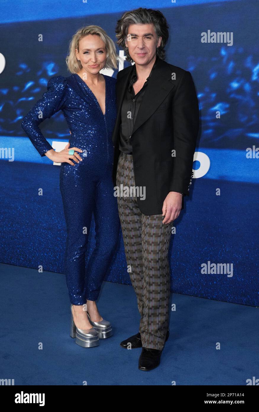 Kate Quilton, left, and James Lance arrive at the season three premiere ...