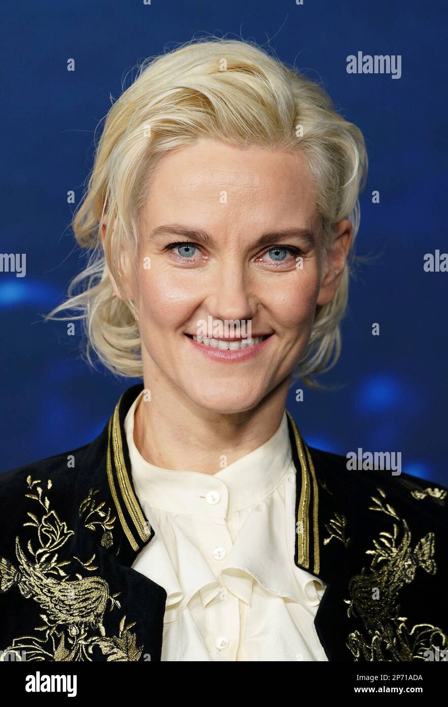 Anna Martine Freeman arrives at the season three premiere of "Ted Lasso ...