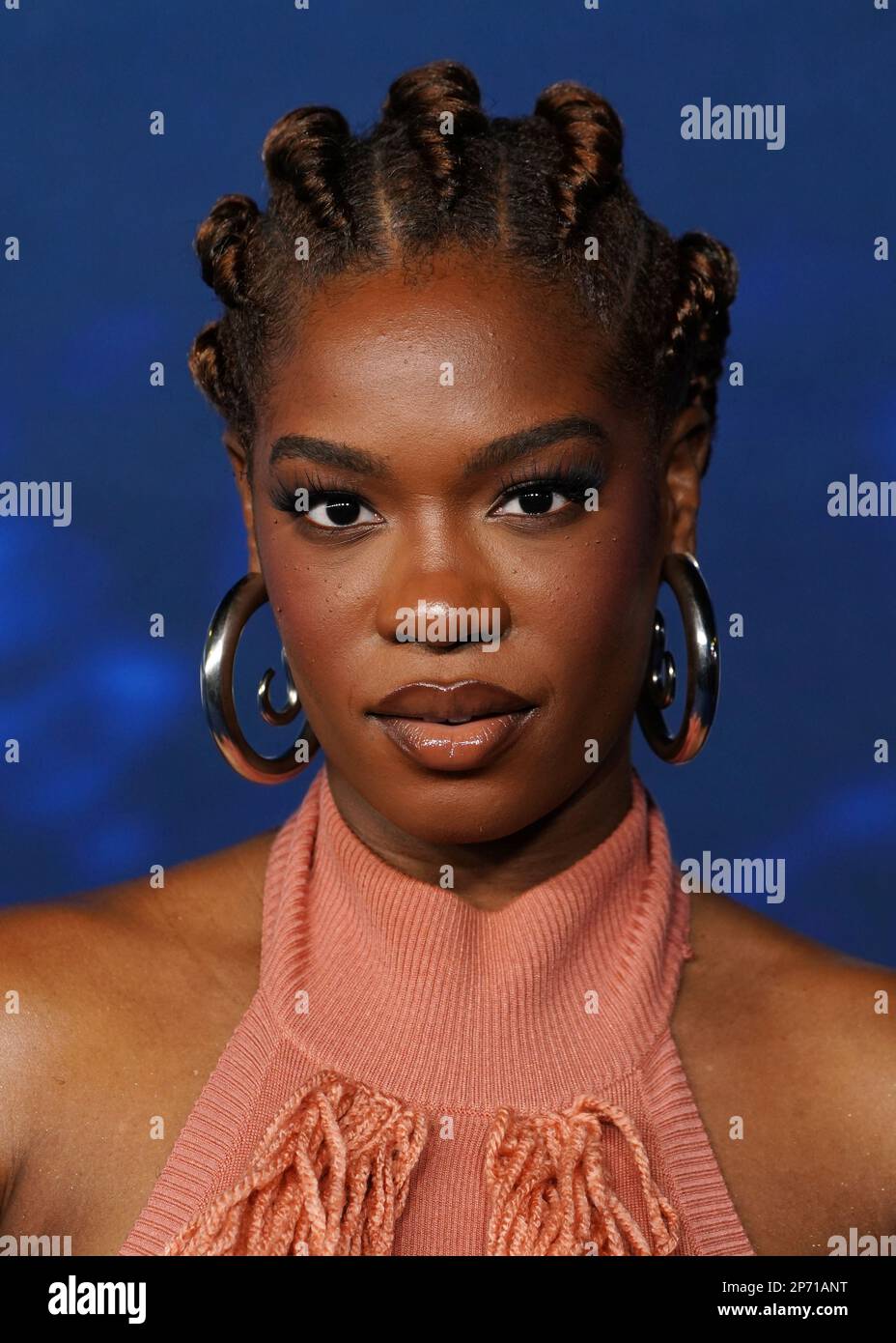 Precious Mustapha arrives at the season three premiere of "Ted Lasso ...