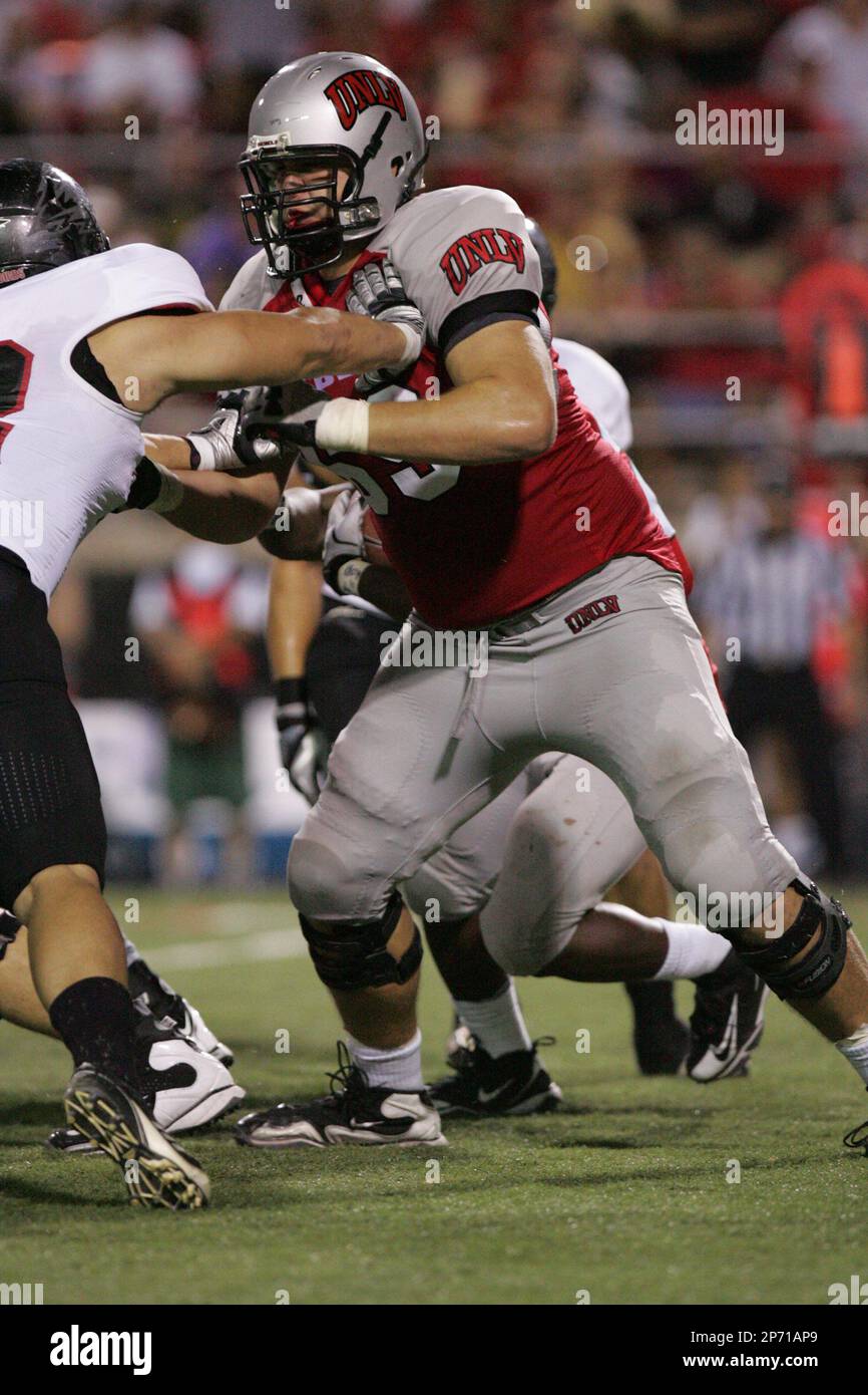 2011 SEP 24: UNLV Brett Boyko (69) during an NCAA Football game between ...
