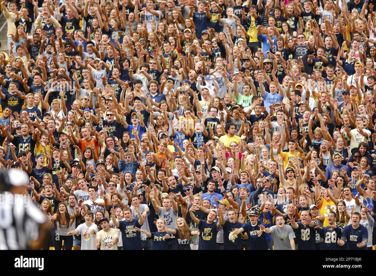 Sept 24th, 2011: Pitt Fans during the Notre Dame Fighting Irish vs Pitt ...