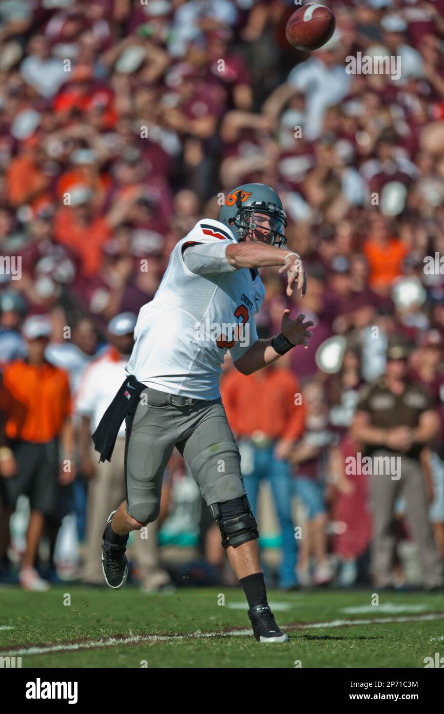 Sept 24, 2011 .Oklahoma State Cowboys quarterback Brandon Weeden (3 ...