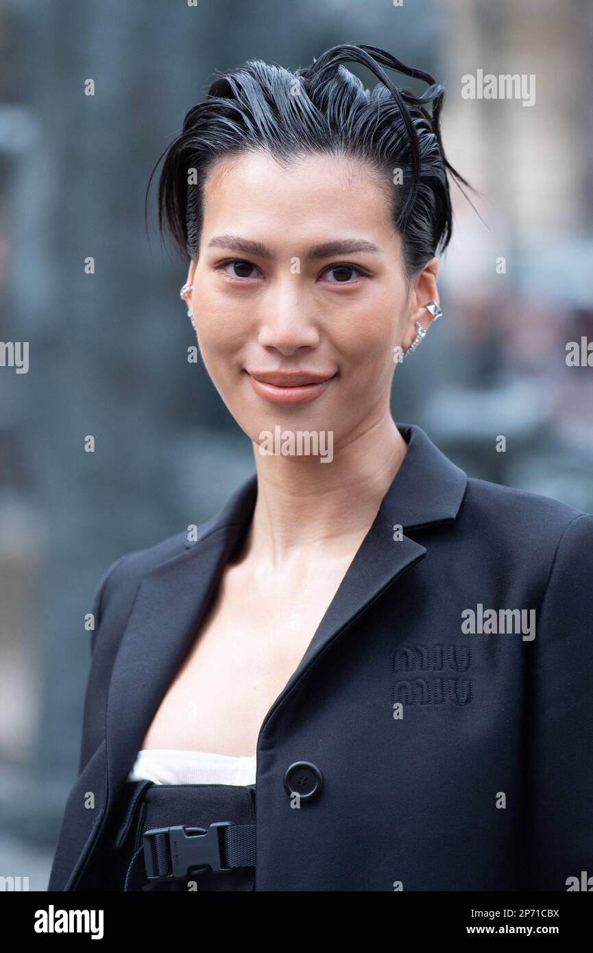 Paris, France. 06th Mar, 2023. Molly Chiang attending the Miu Miu ...