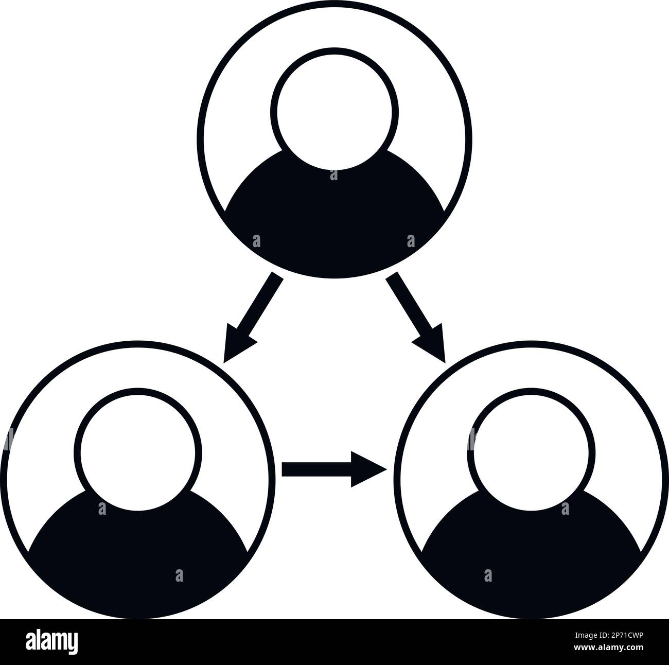 Trust group icon simple vector. Social business. Core honesty Stock ...