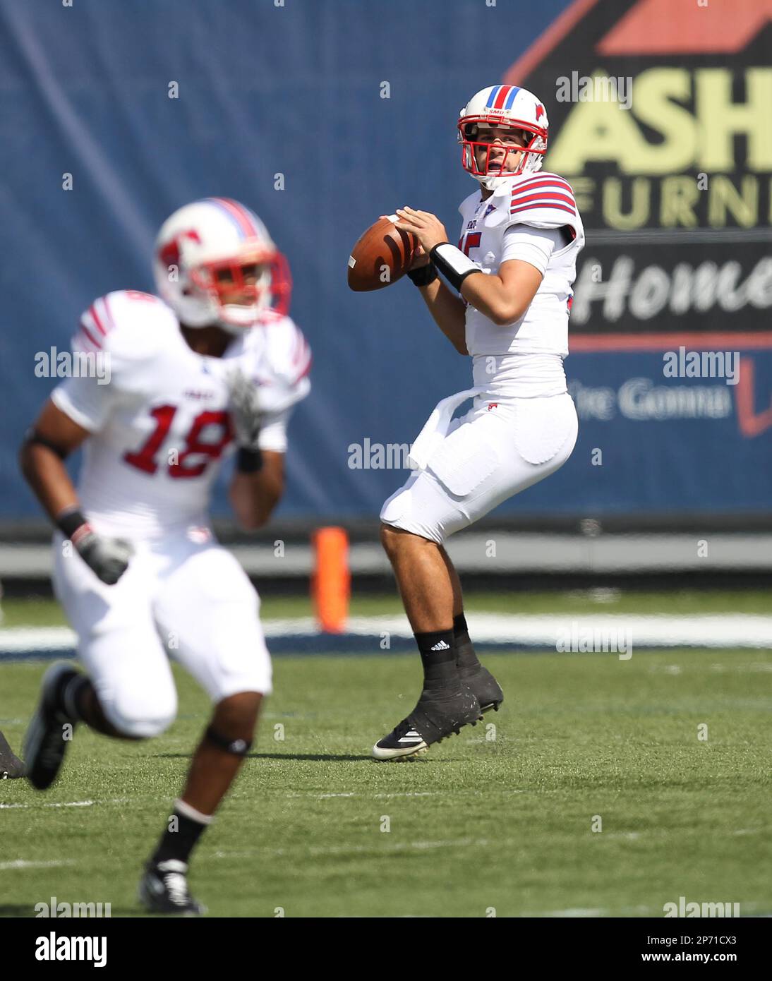 September 24, 2011: Southern Methodist Mustangs quarterback J.J ...