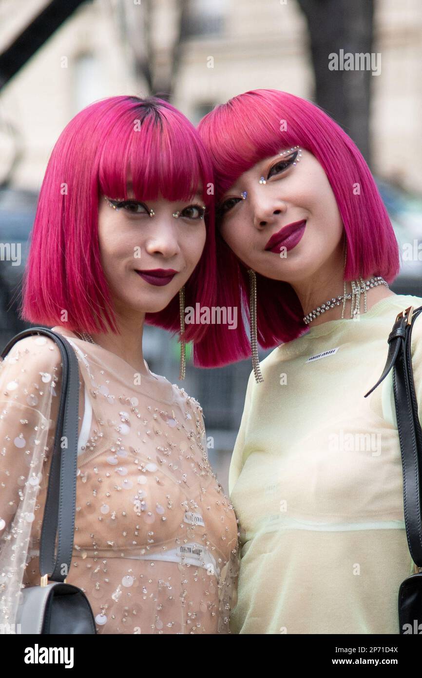 Paris, France. 06th Mar, 2023. Aya Amiaya and Ami Amiaya attending the ...