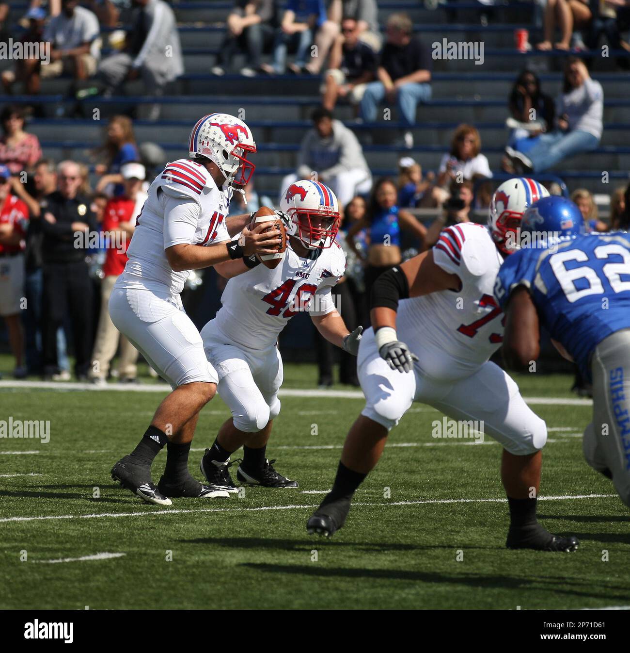 September 24, 2011: Southern Methodist Mustangs running back Zach Line ...