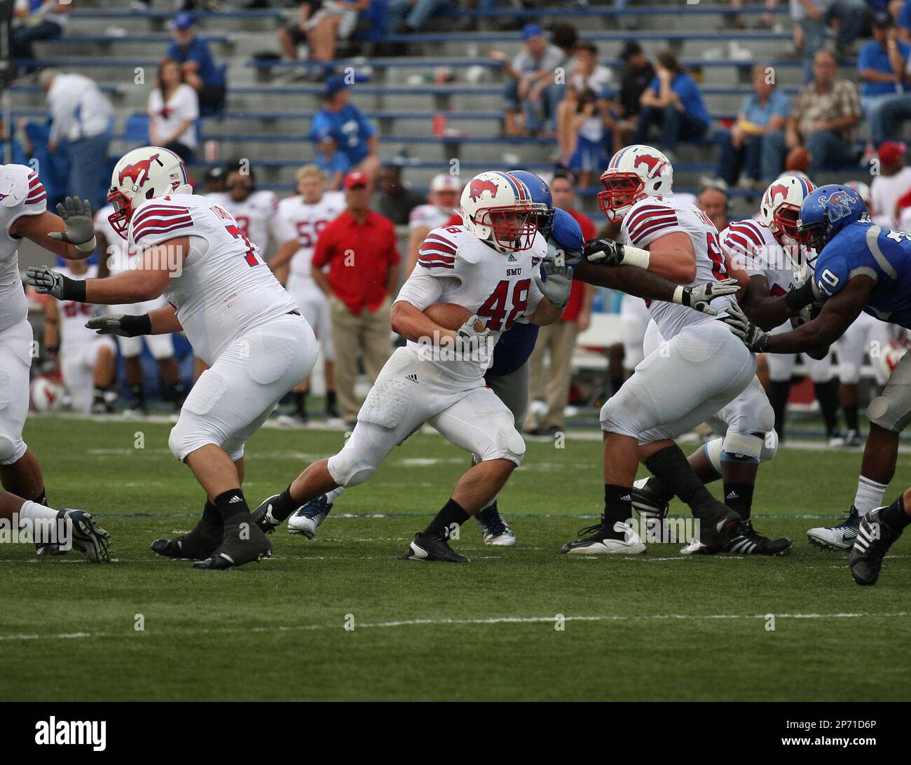 September 24, 2011: Southern Methodist Mustangs running back Zach Line ...