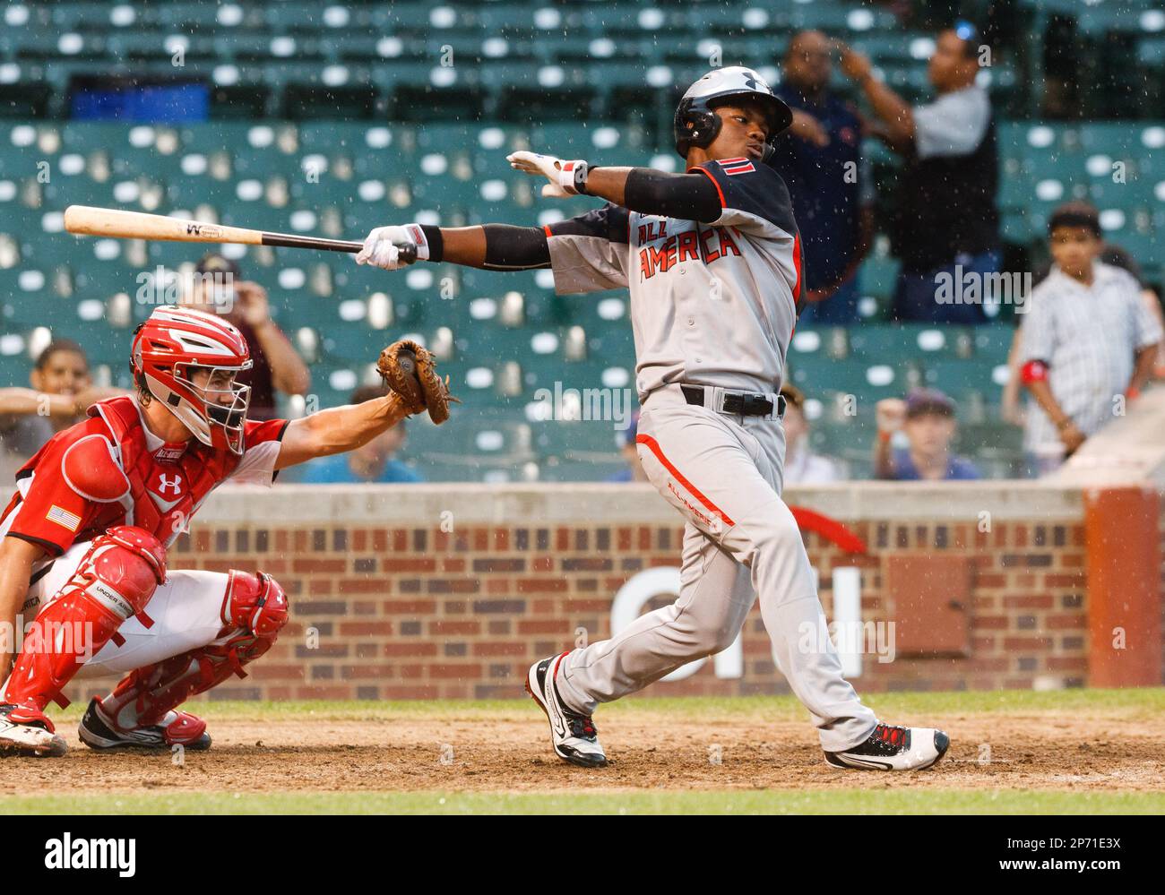 August 13 2011: Prep star baseball player Christian Dicks bats for the ...
