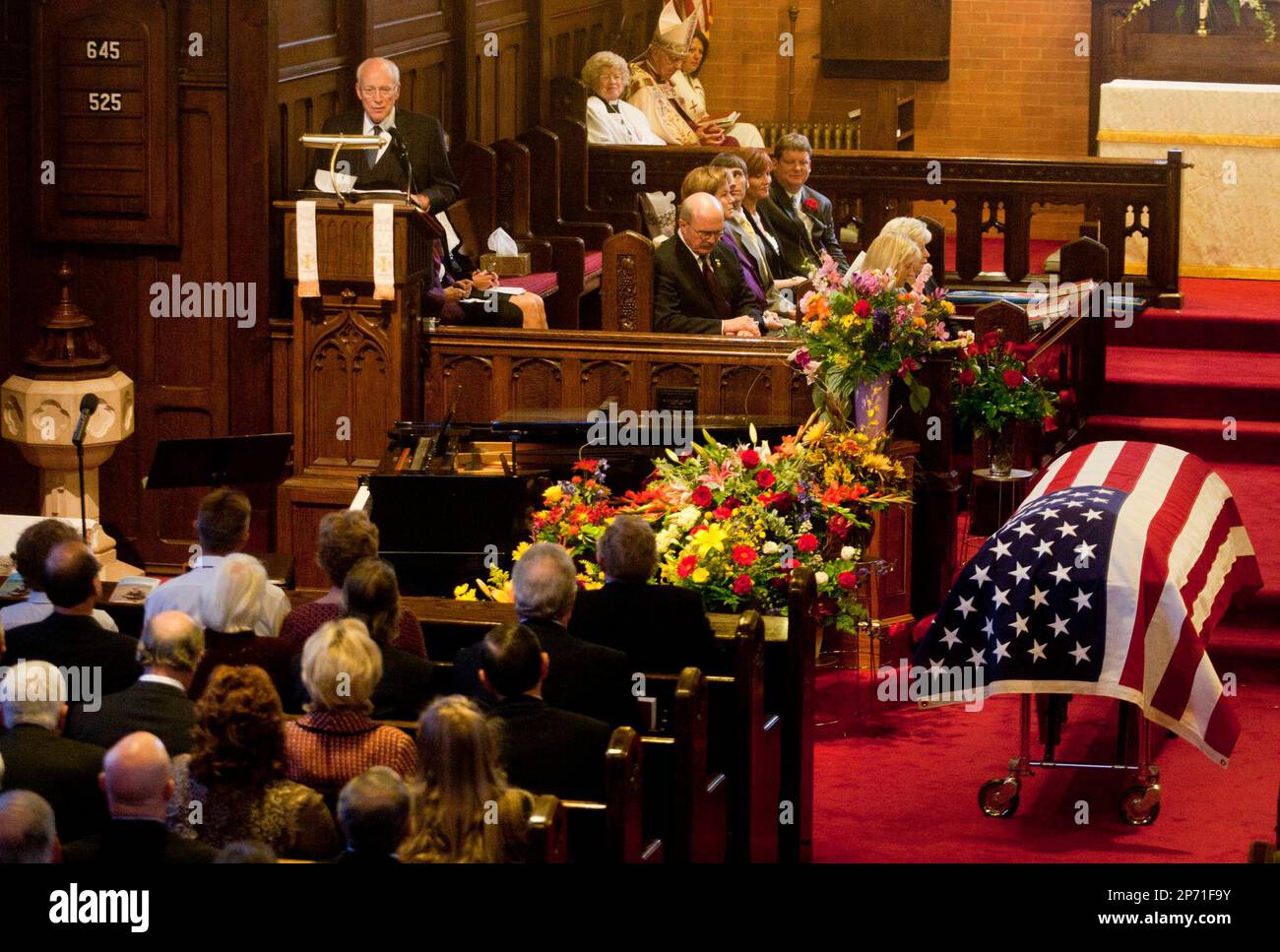 Former Vice President Dick Cheney gives a eulogy for former Wyoming U.S ...