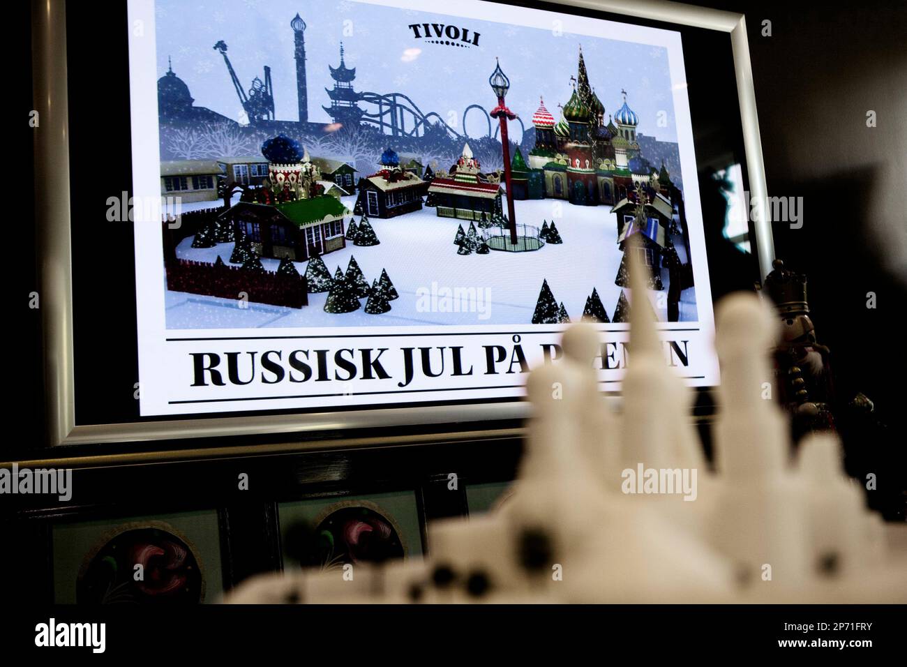 A stylized depiction of the Christmas Tivoli park. For the first time ...