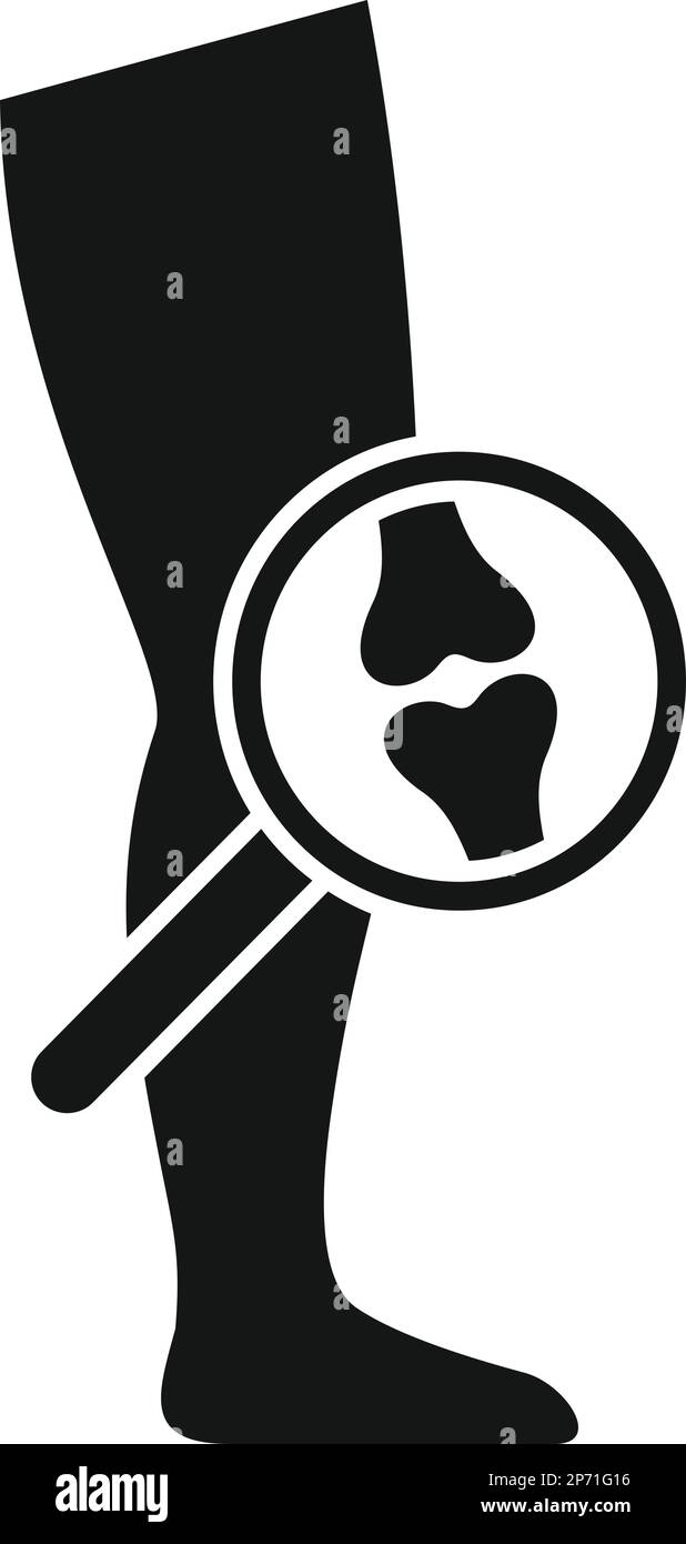 Knee pain icon simple vector. Joint disease. Body doctor Stock Vector ...