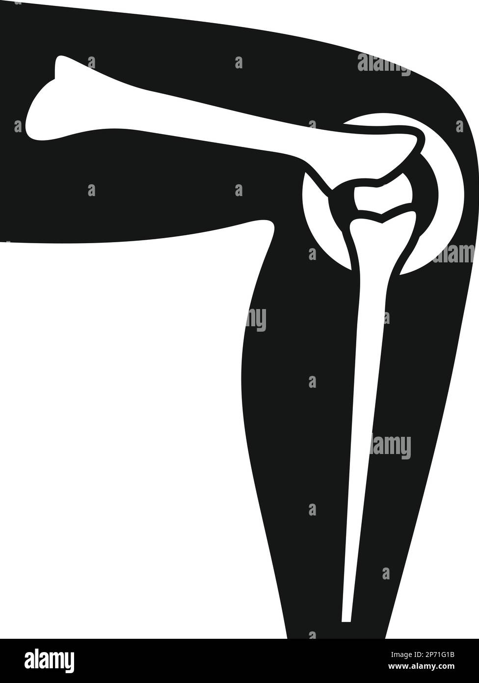 Knee problem icon simple vector. Joint pain. Doctor bone Stock Vector ...