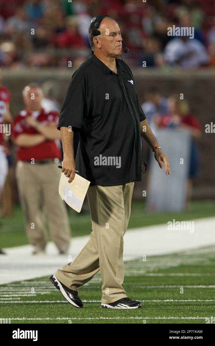September 17, 2011 SMU Coach June Jones during the NCAA Football game ...