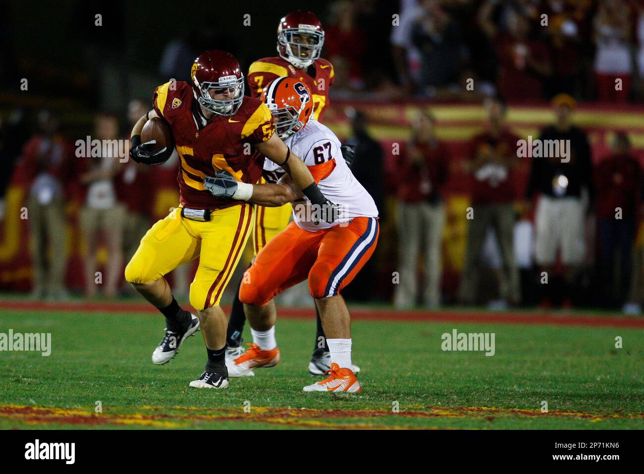 September 17, 2011: Chris Galippo #54 of the USC Trojans in action ...