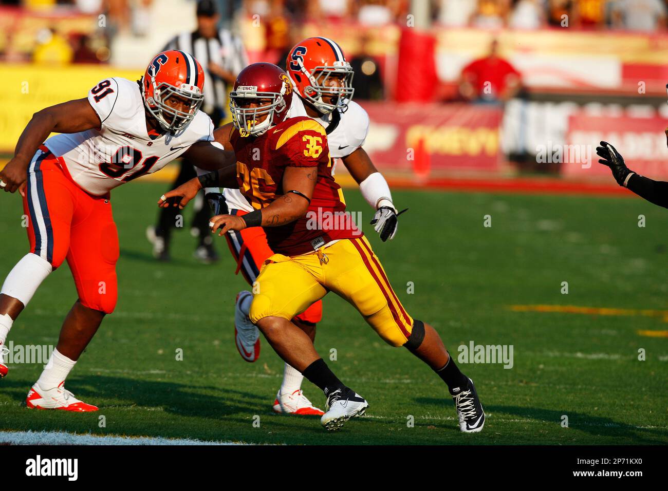 September 17, 2011: Simione Vehikite #36 of the USC Trojans in action ...