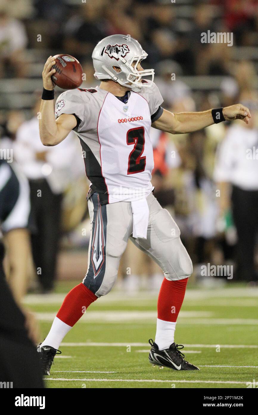 September 17, 2011: Las Vegas Locomotives quarterback Chase Clement (2 ...