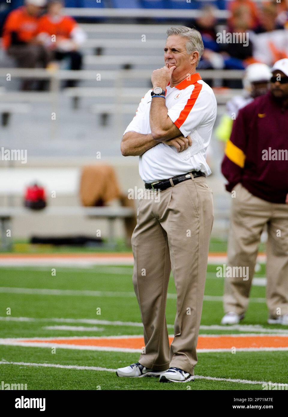 SEPTEMBER 17, 2011: University of Illinois Fighting Illini head coach ...